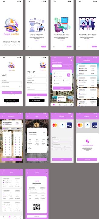 Train Ticketing App Figma