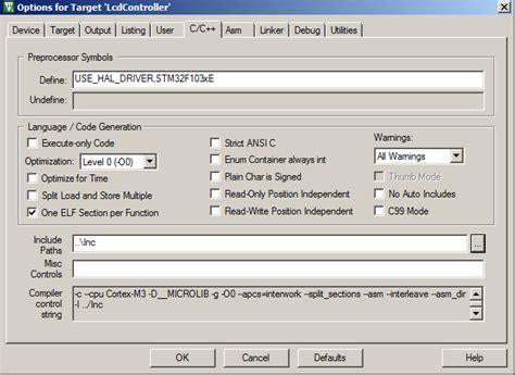 embedded keil uvision 5 23 0 0 compilation error s c4065e stack