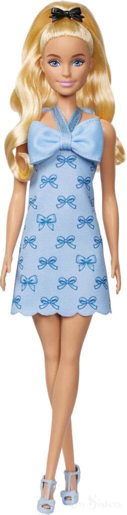 2025 Barbie Fashionistas Blue Bows Dress Doll 237 Hyt93 Toy Sisters