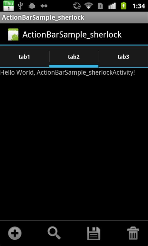 Actionbarsherlockライブラリを使って、2xでもactionbarを使用する Techbooster