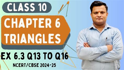 Triangles Ex 6 3 Q13 To Q16 Class 10th Mathematics Chapter 6 By