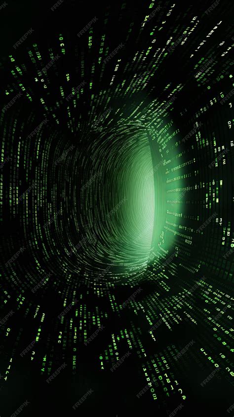 Premium Photo Olive Binary Code On Dark Creating An Atmosphere Of
