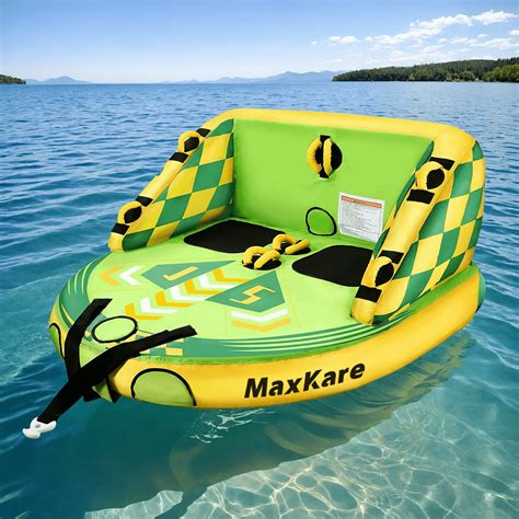 Maxkare Towable Tube For Boating 2 Rider Waterskiing Towables For Youth