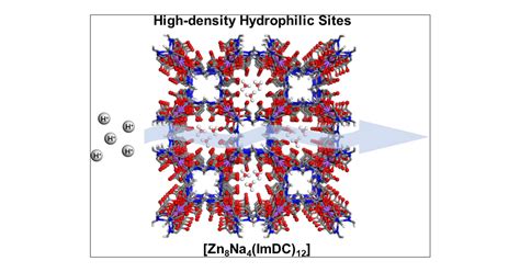 Zeolitic Metal Organic Framework With High Density Hydrophilic Sites For Efficient Proton