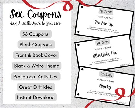 Sex Coupon Book Adult Coupon Book Sex Coupons For Him Sex Coupons