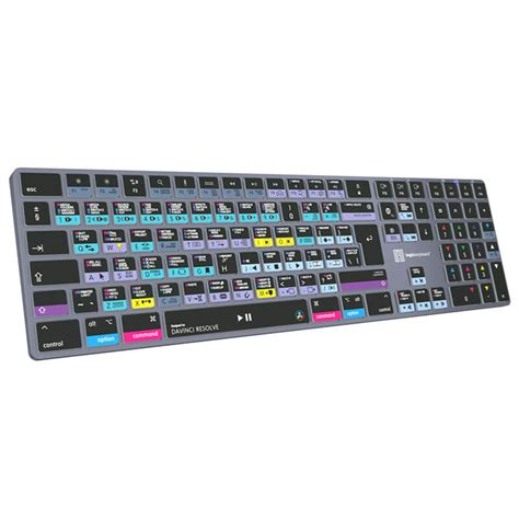 Logickeyboard Davinci Resolve Titan Wireless Backlit Keyboard Mac Holdan