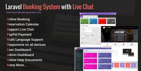 Laravel Booking System With Live Chat Appointment Booking Calendar Codemarket