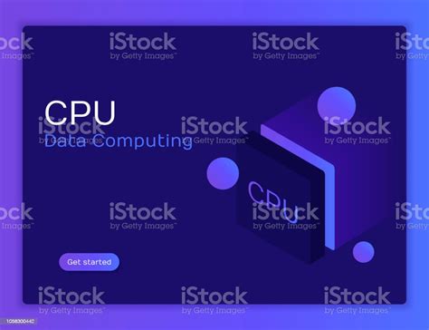 Vetores De Plano Isométrico Cpu Gpu Chip Do Processador Ilustração Vetorial Moderna E Mais