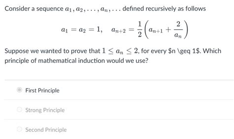 Solved Consider A Sequence A 1 A 2 Ldots A N