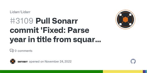 Pull Sonarr Commit Fixed Parse Year In Title From Square Brackets