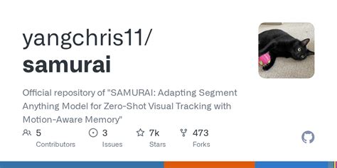 GitHub Yangchris11 Samurai Official Repository Of SAMURAI Adapting Segment Anything Model