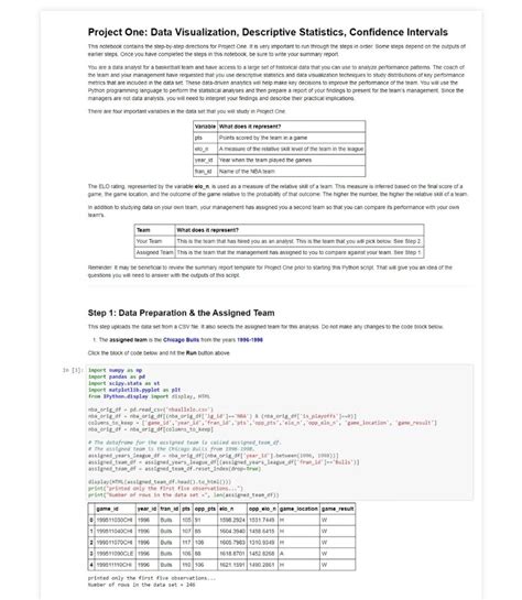project one data visualization descriptive