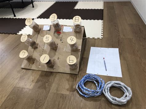 手作り輪投げ作り方 輪投げ 手作り 土台 木製 ペットボトルボーリング ミニオンの作り方 Qopcol