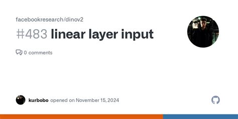 Linear Layer Input · Issue 483 · Facebookresearchdinov2 · Github