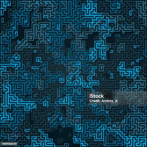 추상 블루 위장 패턴입니다 미래 지향적인 구성 배경입니다 미로 개념입니다 3 차원 렌더링 0명에 대한 스톡 사진 및 기타 이미지