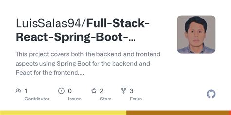 Github Luissalas94full Stack React Spring Boot Student Management System This Project Covers