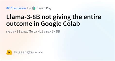 Meta Llama Meta Llama B Llama B Not Giving The Entire Outcome In Google Colab