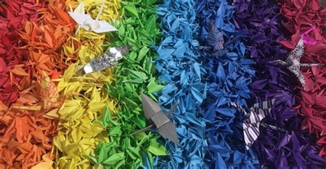 50 Tiny Paper Cranes Single Colors 1 Inch Wingspan Etsy