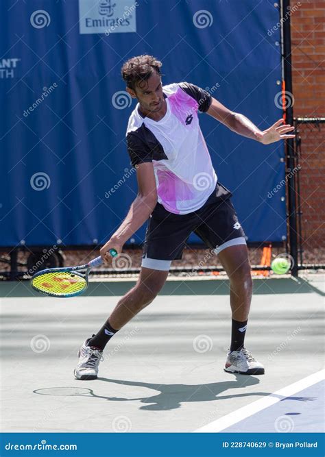 Mukund Sasikumar At The Winston Salem Open Editorial Stock Image