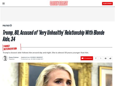 Blonde Aide Natalie Harp 34 Accused Of ‘very Unhealthy Relationship
