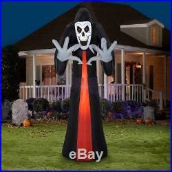 12 Ft Pre Lit Inflatable Reaper Airblown Halloween Yard Decor