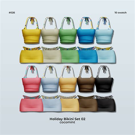 [cocomint] Holiday Bikini Set Undressable Clothing Loverslab