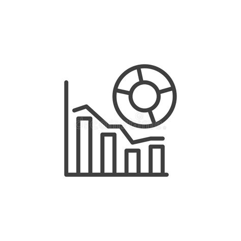 seo analytics line icon stock vector illustration of pixel 302525447