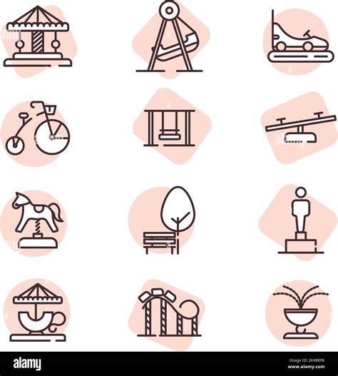 Luna Park Illustration Vector On White Background Stock Vector Image And Art Alamy