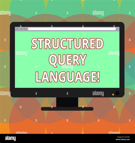 Word Writing Text Structured Query Language Business Concept For Computer Language For