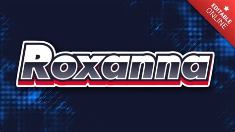 Roxanna Text Style Effects Generator