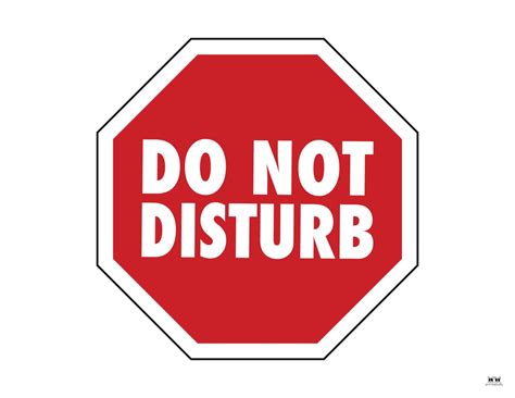 Do Not Disturb Signs 25 Free Printables Printabulk