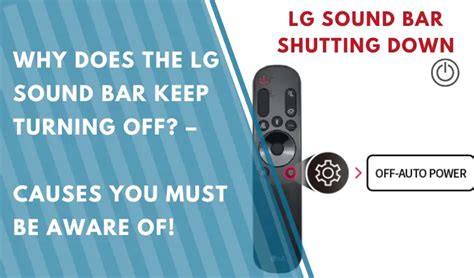Why Does The Lg Sound Bar Keep Turning Off