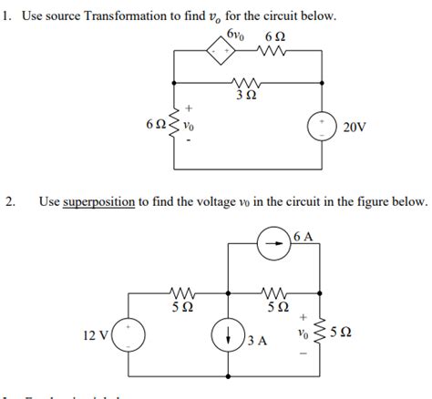 Solved Use Source Transformation To Find V For The Chegg