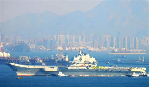 Chinese Liaoning Cv 16 Aircraft Carrier Returns To Dalian Port