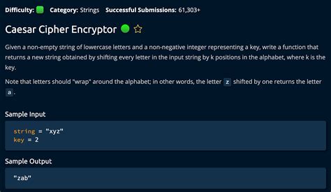 Leetcode Ceasar Cipher Encryptor By Kyle Anthony Hay Medium