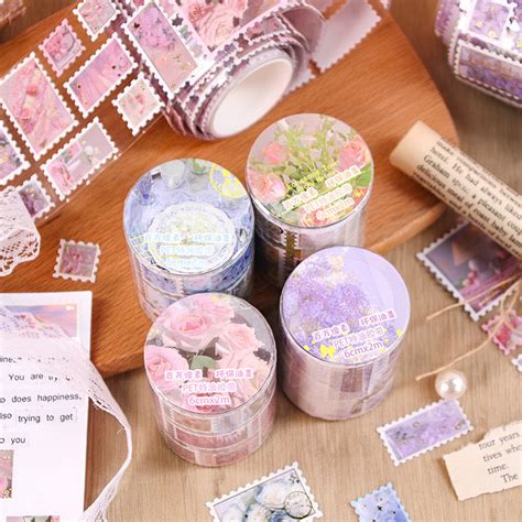 Aesthetic Deco Stamp Sticker Roll Diecutsmart