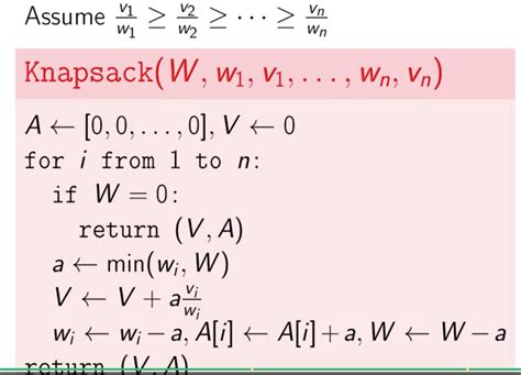 Sonny不讀不行 Algorithm筆記 9 Knapsack演算法 Maximization Problem