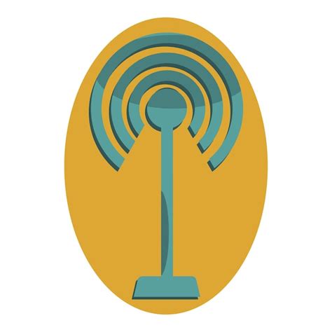 만화 스타일의 Wi Fi 인터넷 아이콘 Wi Fi 라우터 아이콘 만화 터 네트워크 만화 무선 프리미엄 벡터