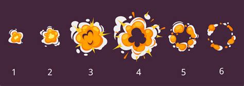 Bubble Burst Sprites For Animation Royalty Free Vector Image