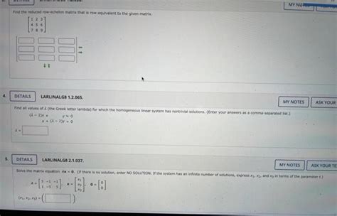 solved find the reduced row echelon matrix that is