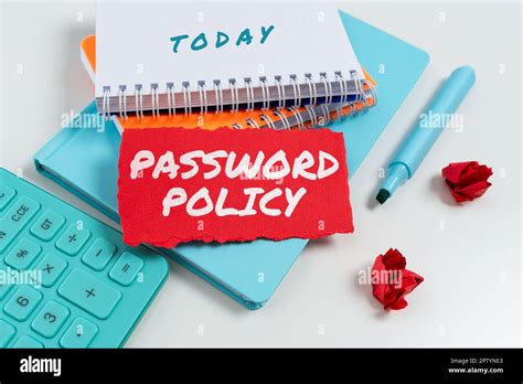 Sign Displaying Password Policy Business Concept First Line Of Protection Against Any