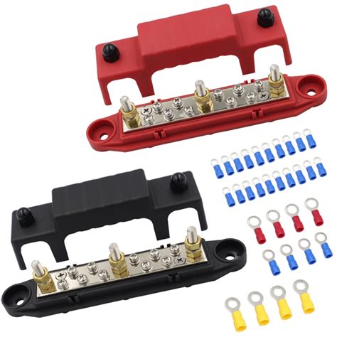 Fuses Fuse Boxes Pair V A M Power Distribution Terminal Block Battery Bus Bar Set