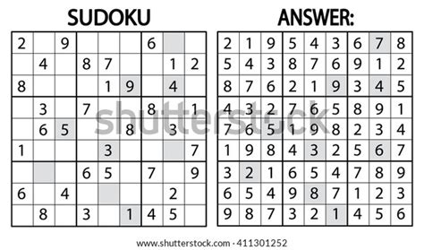 Sudoku Stock Vectors Images Vector Art Shutterstock