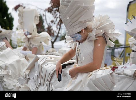Ice Queens Ensemble preparing before the parade. The 21st Annual Summer ...