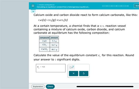Kinetics And Equilibrium Calculating An StudyX