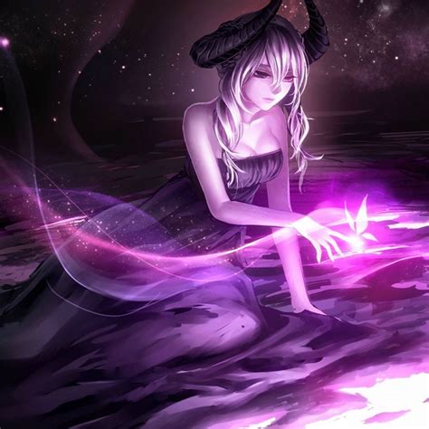 Anime Girl With Horns Wallpapers Wallpaper Cave