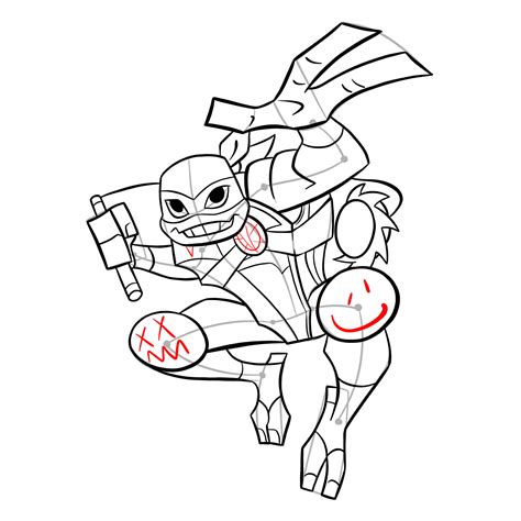 How To Draw A Ninja Turtle Mikey