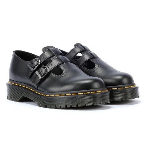 Dr Martens 8065 Ii Bex Smooth Leather Platform Mary Jane Shoes In