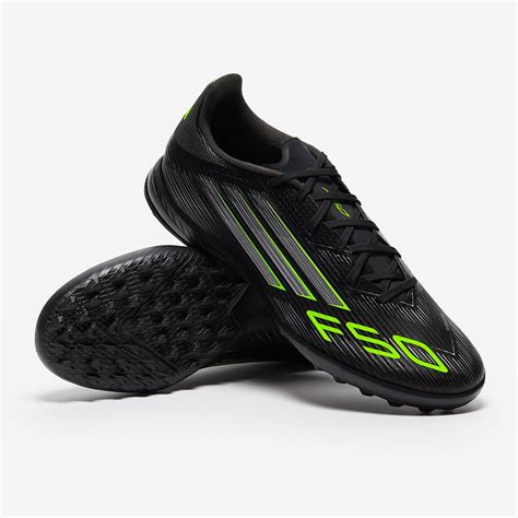 Adidas F50 League Turf Core Black Iron Met Lucid Lemon Adult Boots