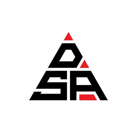 Desenho De Logotipo De Letra Triangular Dsa Com Forma De Triângulo Dsa